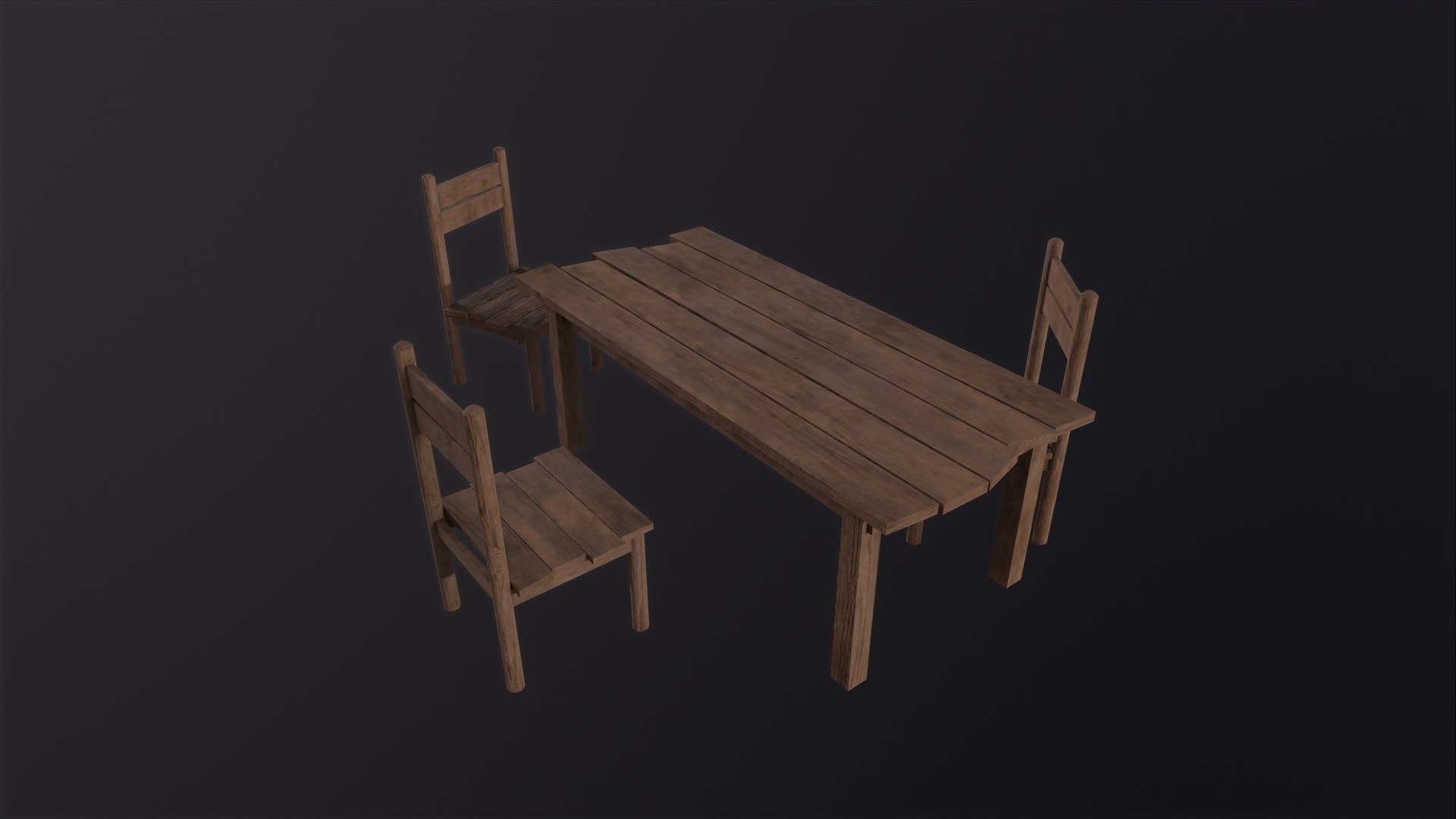 Table And Chairs Model - TurboSquid 2115433