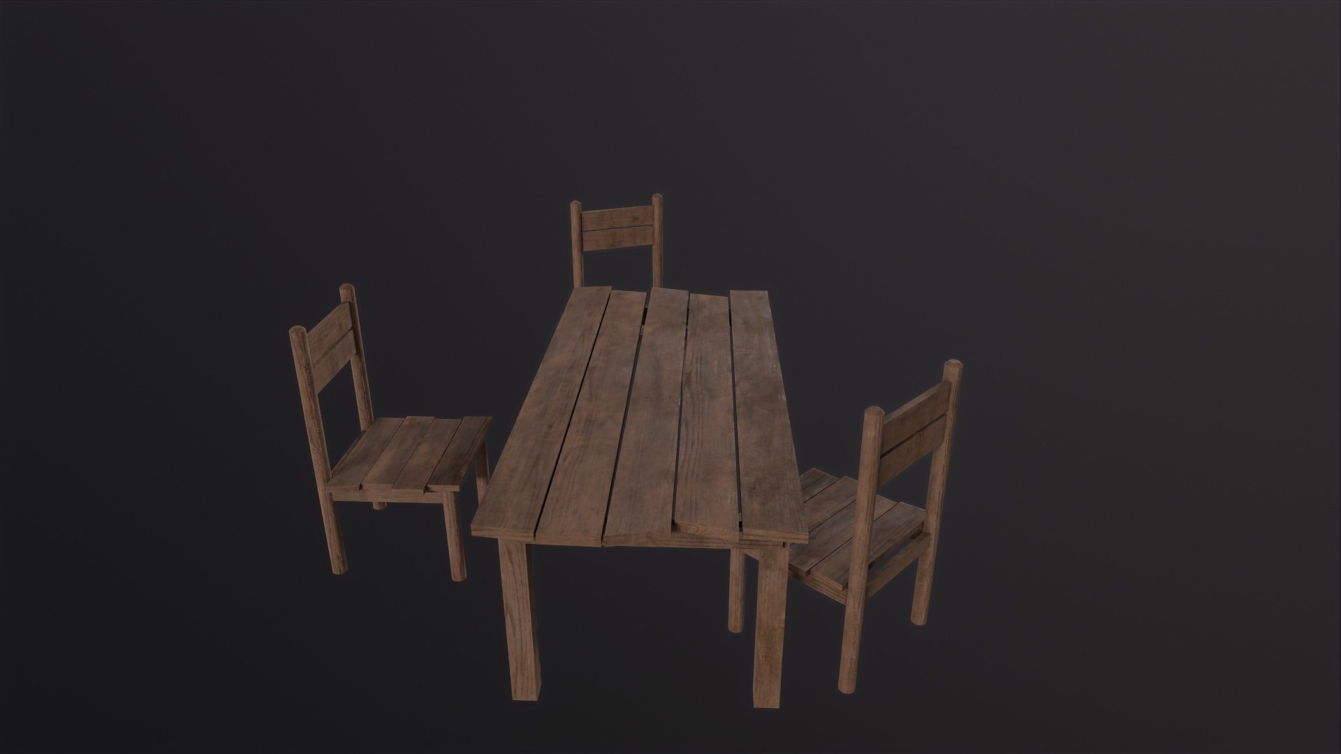 Table And Chairs Model - TurboSquid 2115433