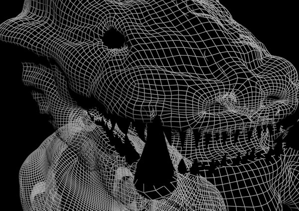 beast scary alien 3d model