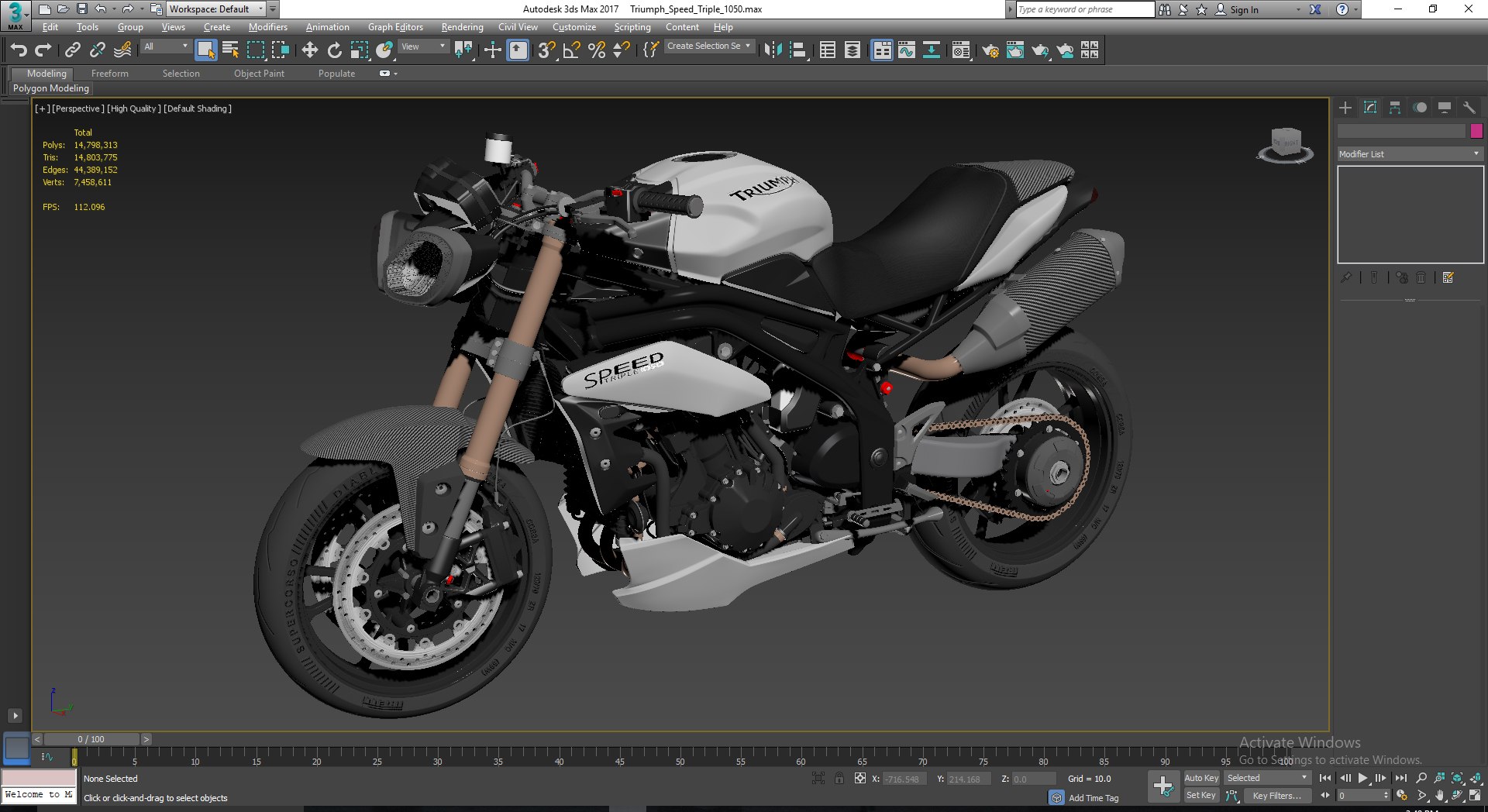Motorcycle Triumph Speed Triple 3D Model - TurboSquid 1201259