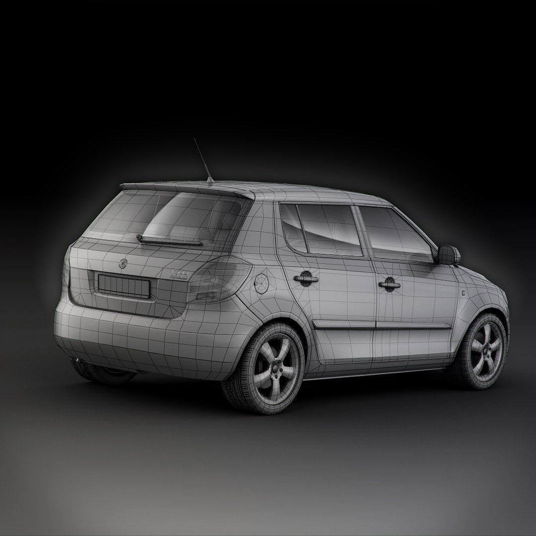 Skoda Fabia Greenline Car 3d 3ds