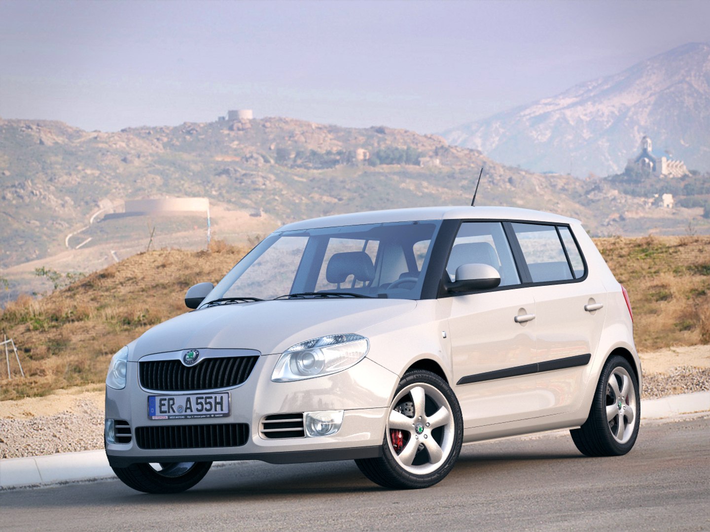 Skoda Fabia Greenline Car 3d 3ds