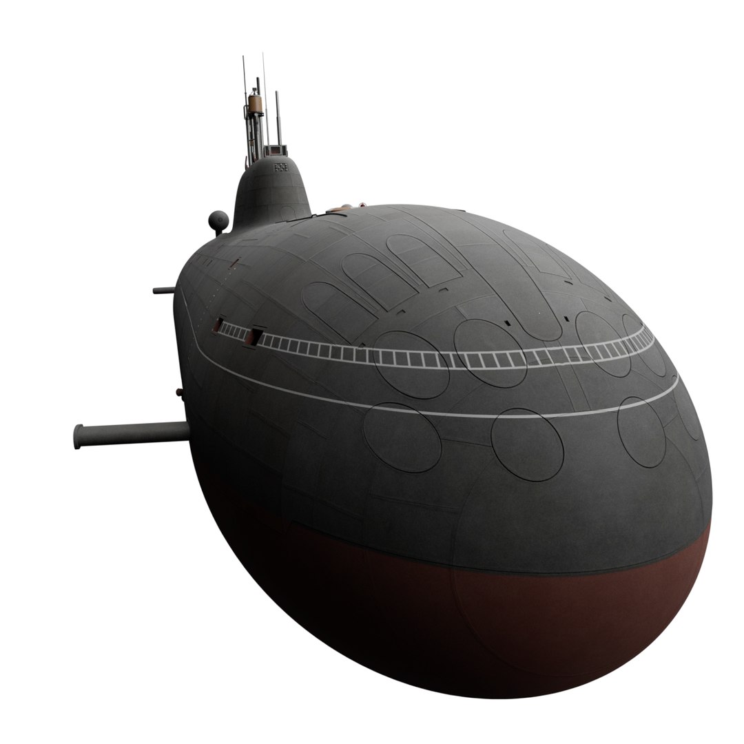 3D Model Russian Akula Class Submarine - TurboSquid 2242703