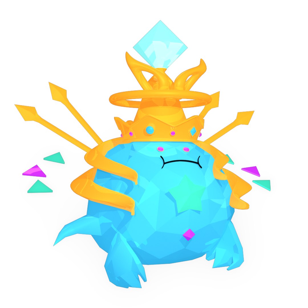 Water Crystal God Brave 3d Model