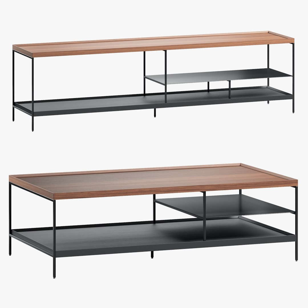 La Redoute Interieurs Tidder Coffee Table And TV Unit 3D Model ...