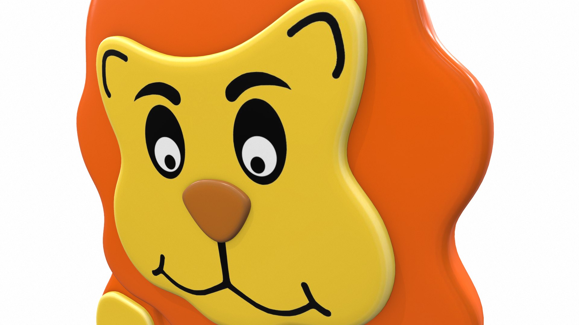 Plastic baby toy teether lion 3D model - TurboSquid 2109236