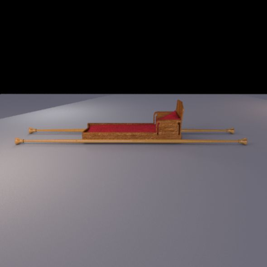 3d Ancient Palanquin Model