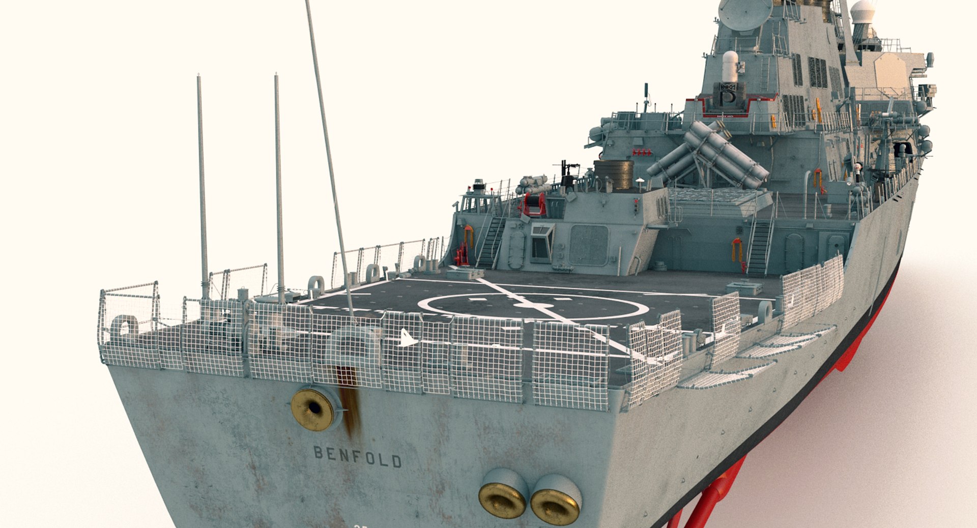 3D model uss benfold ddg - TurboSquid 1420808