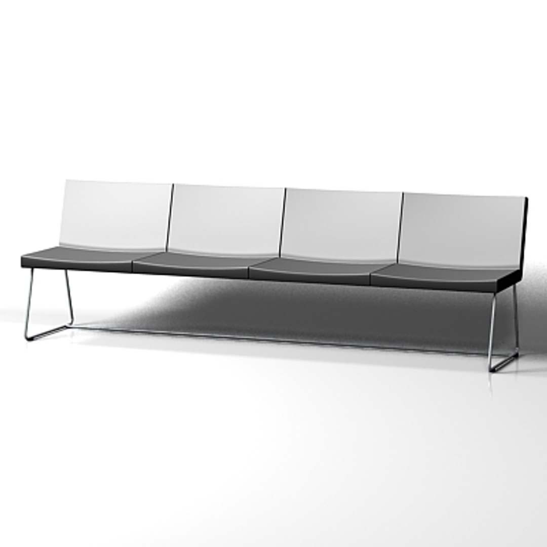 3d Chairs Waiting Model