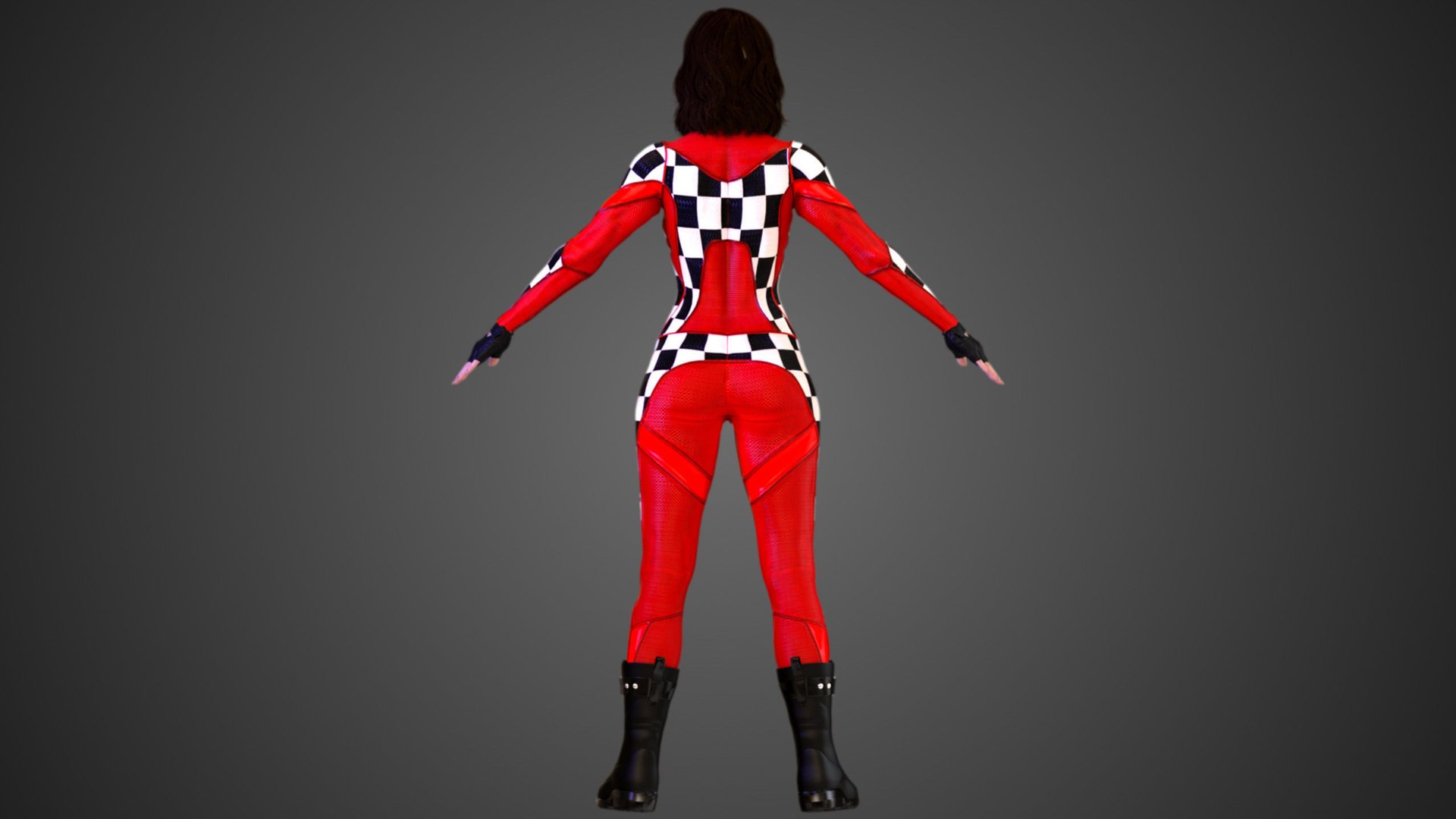 3D Female Racing Pilot Girl - TurboSquid 2079112