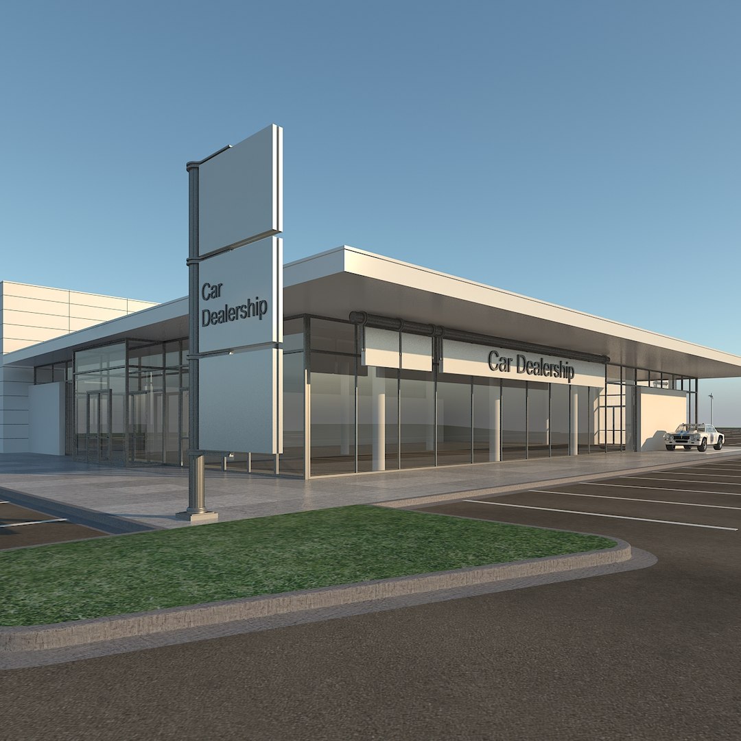 3dmodel Car Dealership 3D Model - TurboSquid 1351072