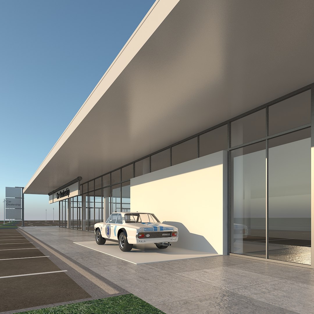 3dmodel Car Dealership 3D Model - TurboSquid 1351072