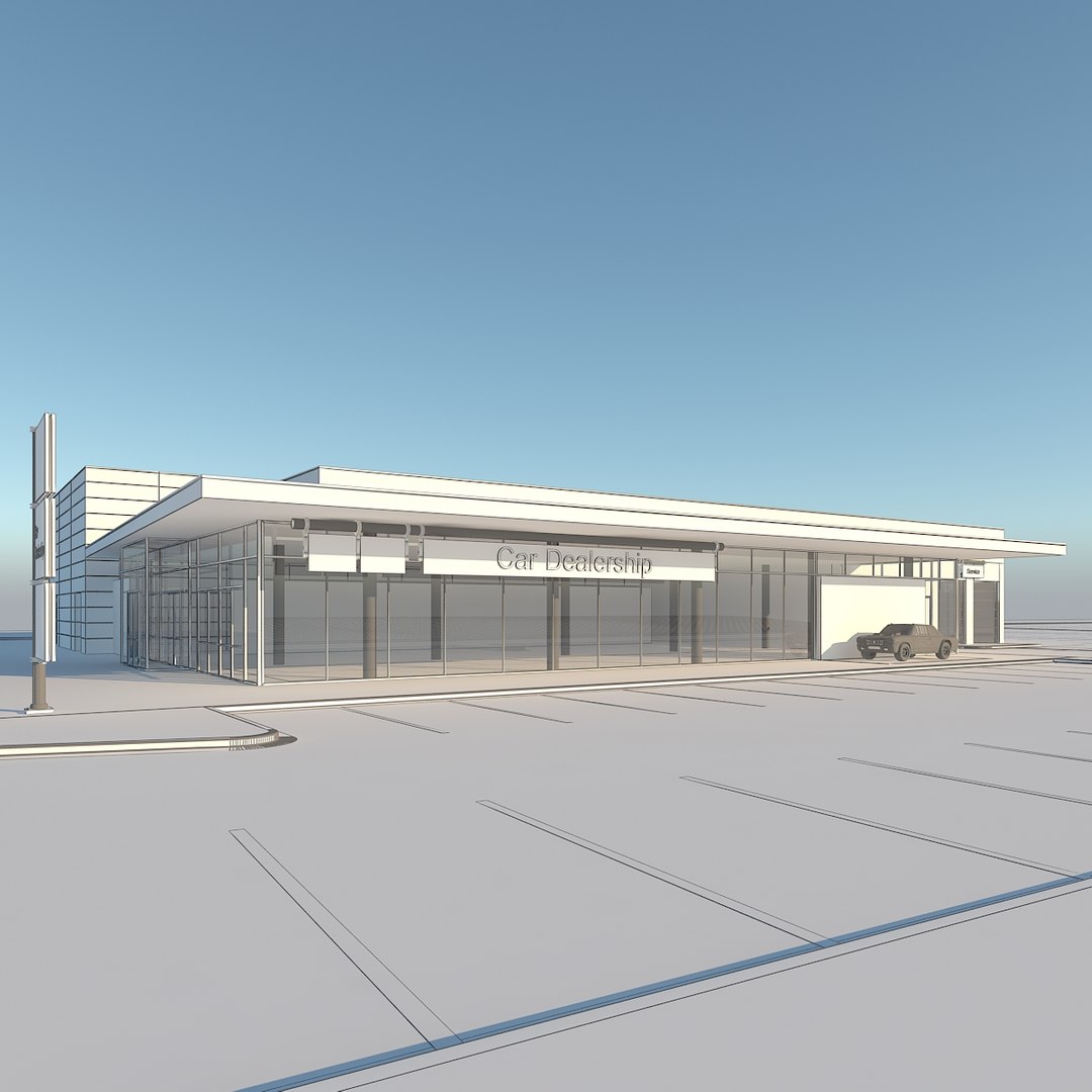3dmodel Car Dealership 3D Model - TurboSquid 1351072