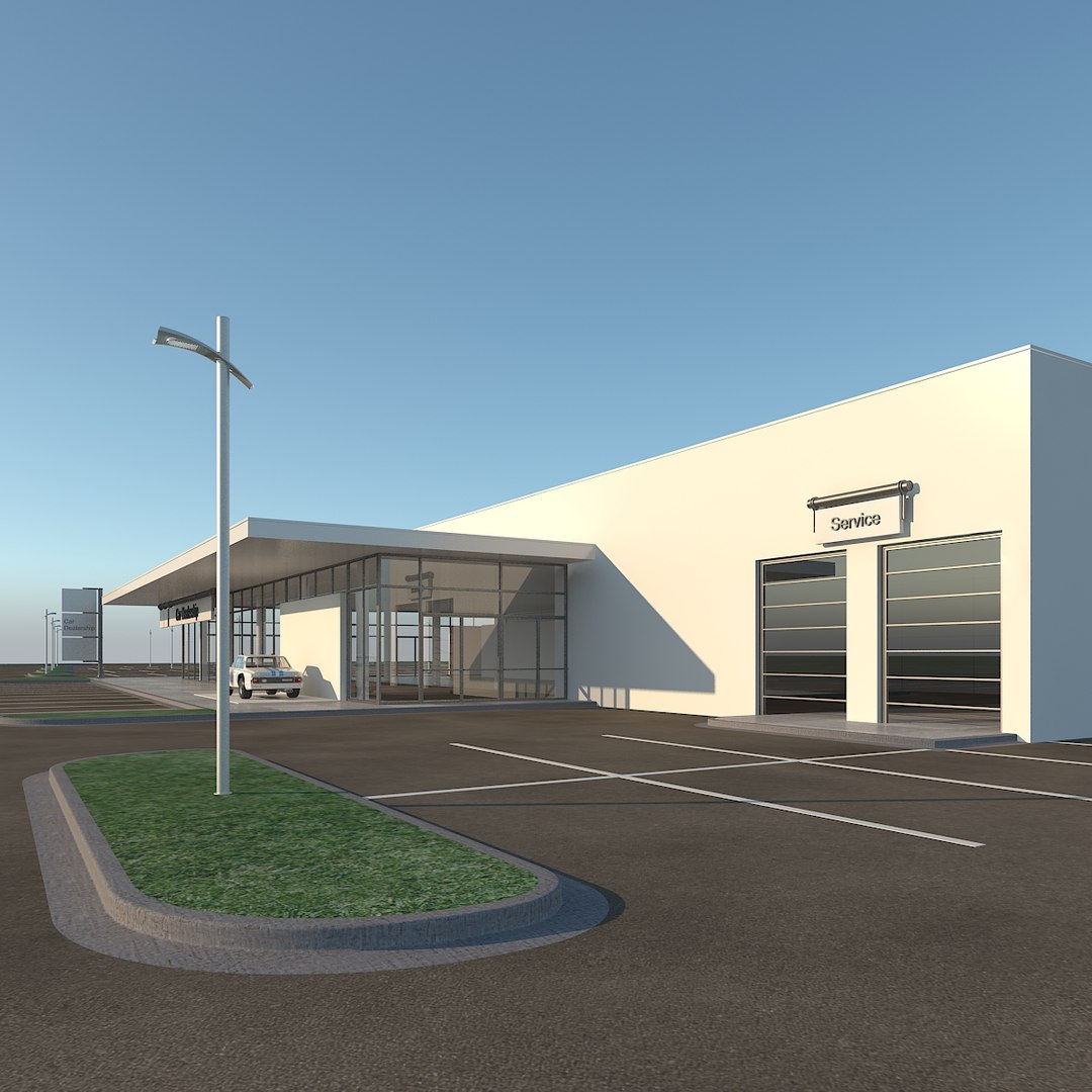 3dmodel Car Dealership 3D Model - TurboSquid 1351072