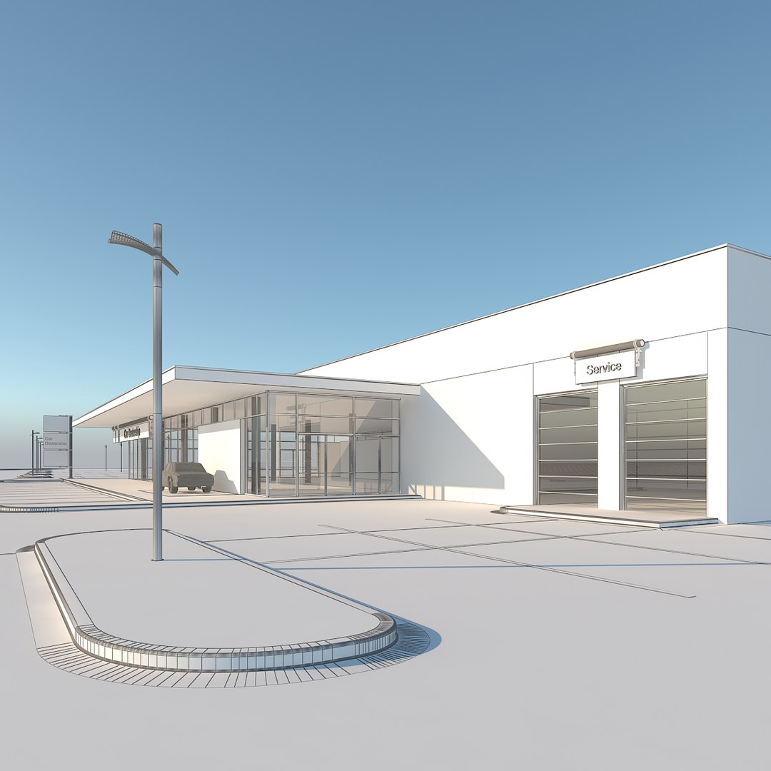 3dmodel Car Dealership 3D Model - TurboSquid 1351072