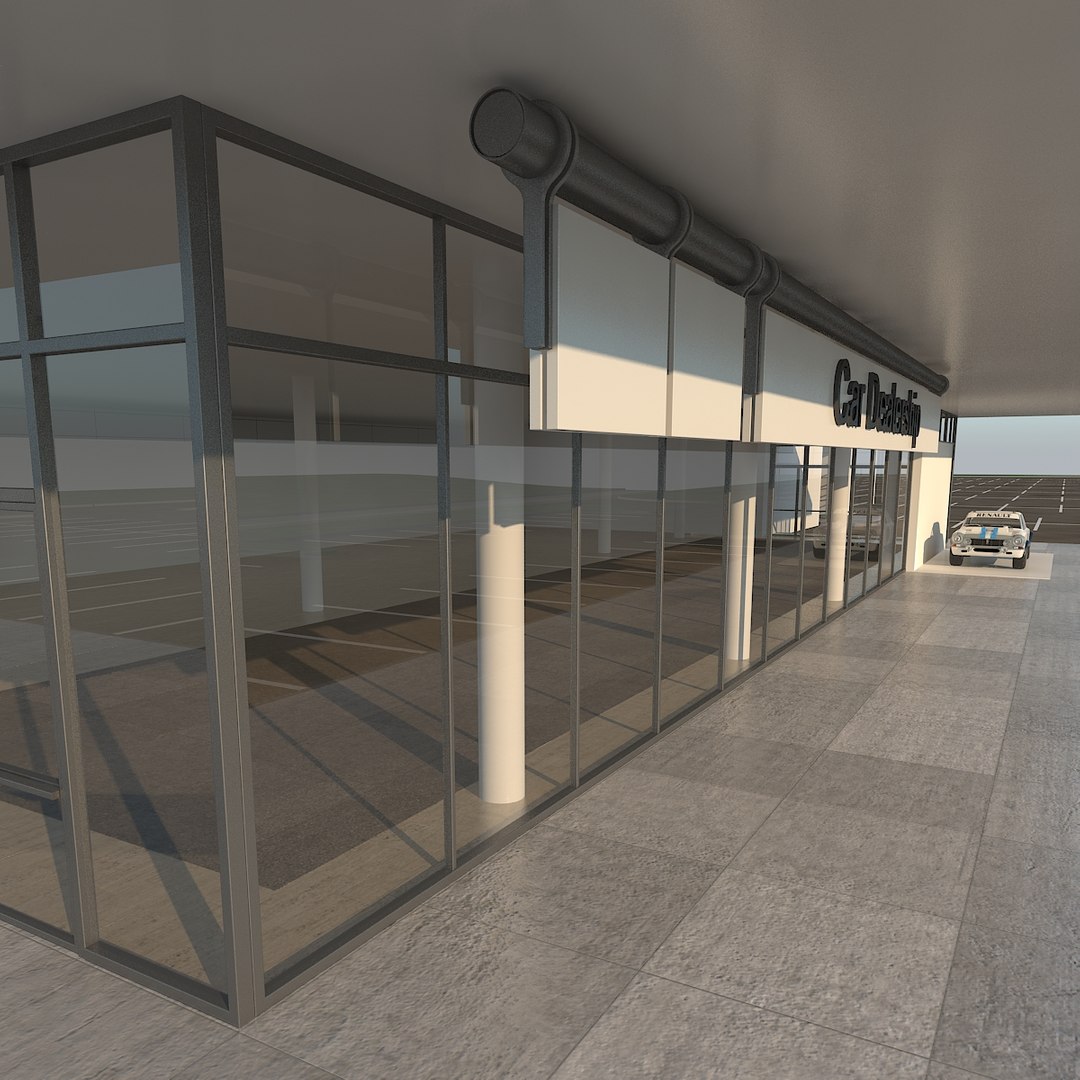3dmodel Car Dealership 3D Model - TurboSquid 1351072