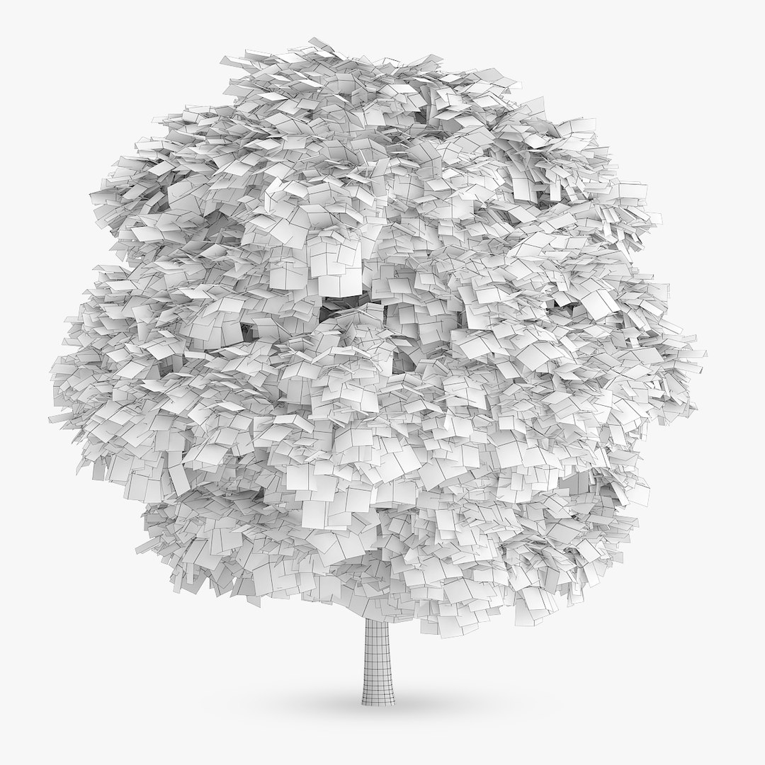 Common Whitebeam Trees 5 3d Model