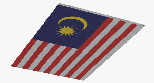 3D flag laying pose malaysia - TurboSquid 1573983