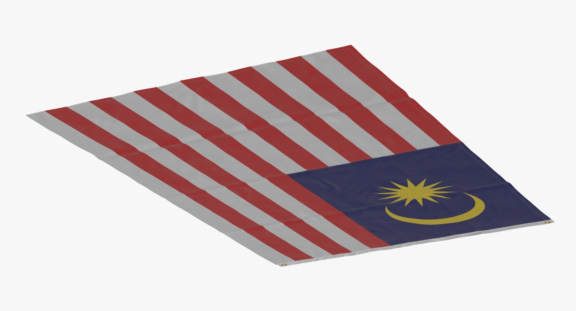 3D Flag Laying Pose Malaysia - TurboSquid 1573983