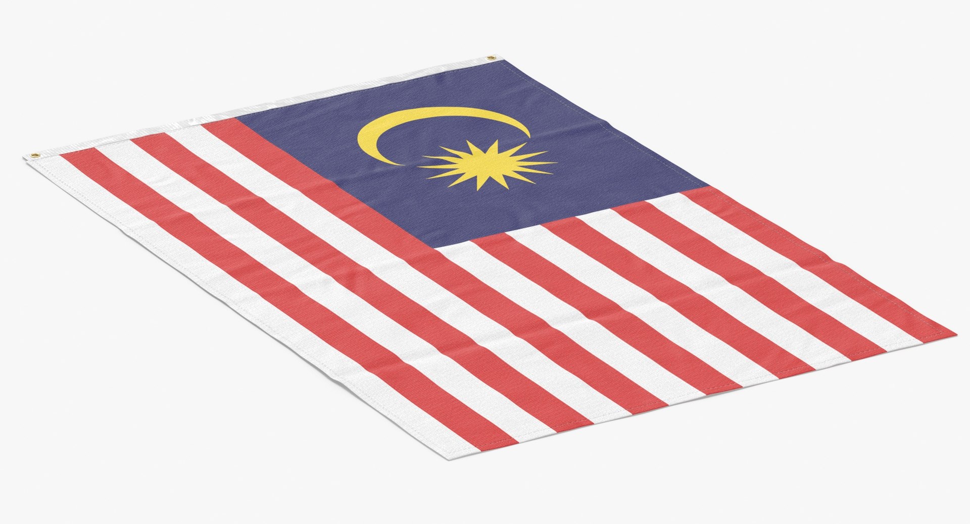 3D Flag Laying Pose Malaysia - TurboSquid 1573983