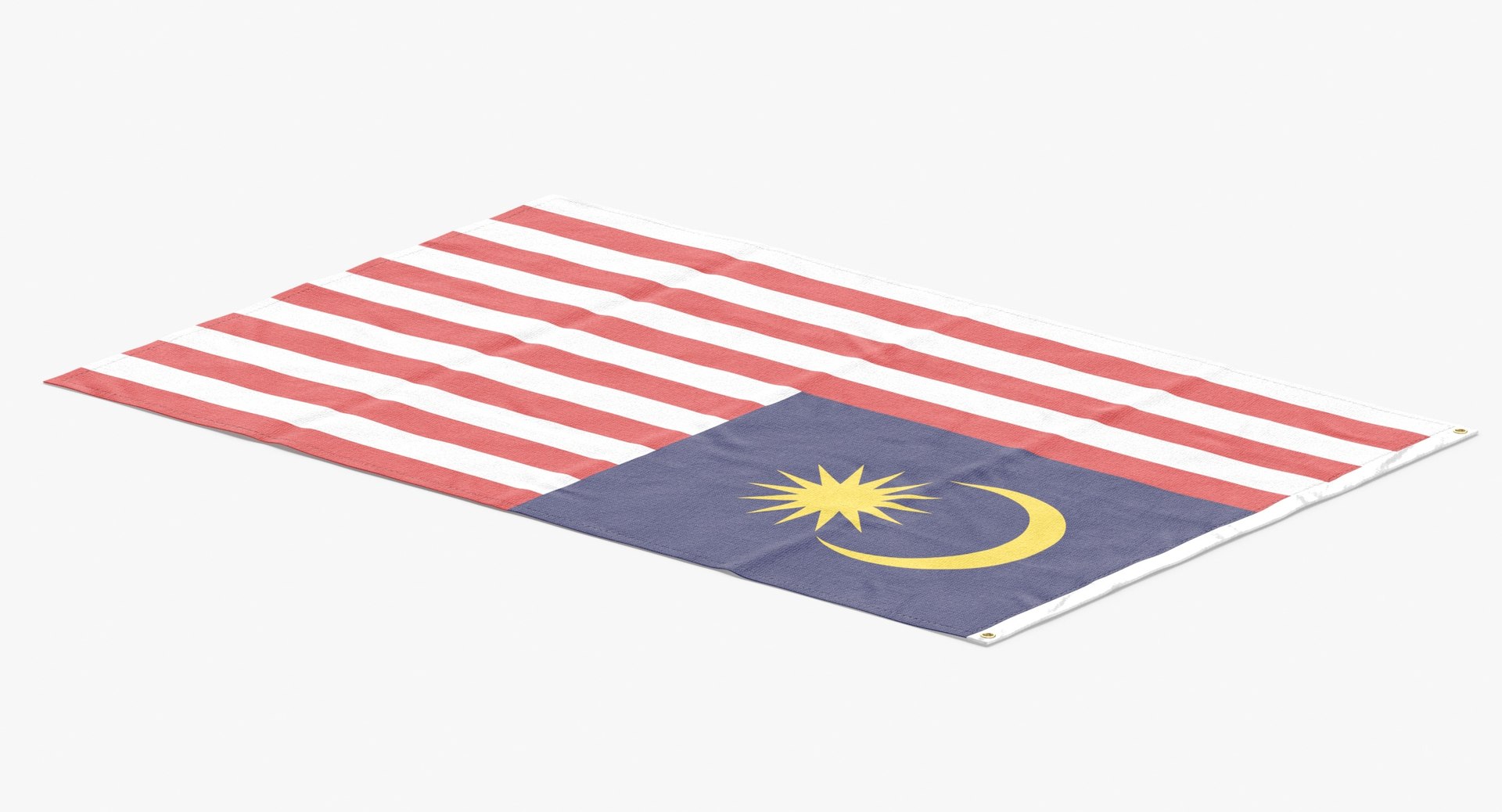 3D Flag Laying Pose Malaysia - TurboSquid 1573983