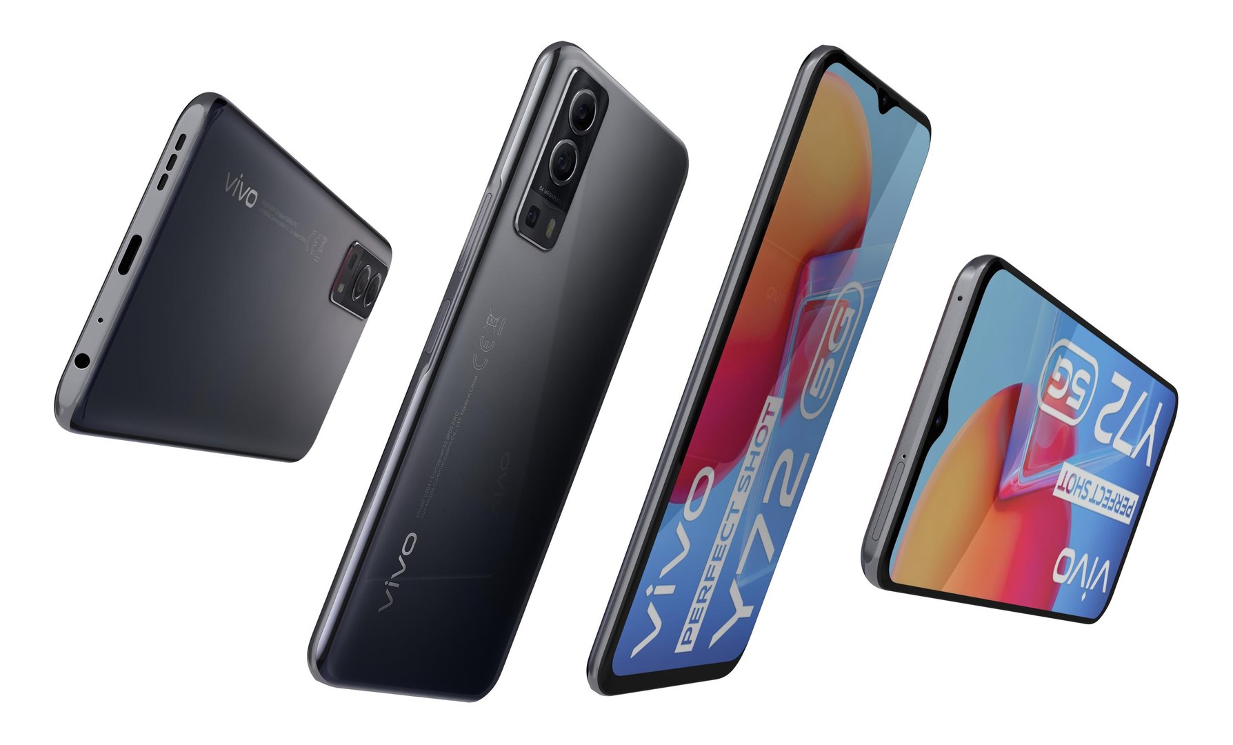 Vivo Y72 Graphite Black And Dream Glow 3D - TurboSquid 1830376