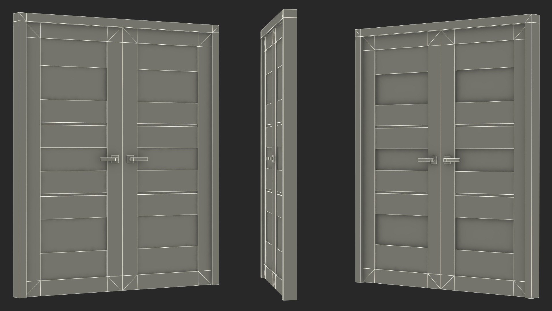 Double Door 3D Model - TurboSquid 2329797