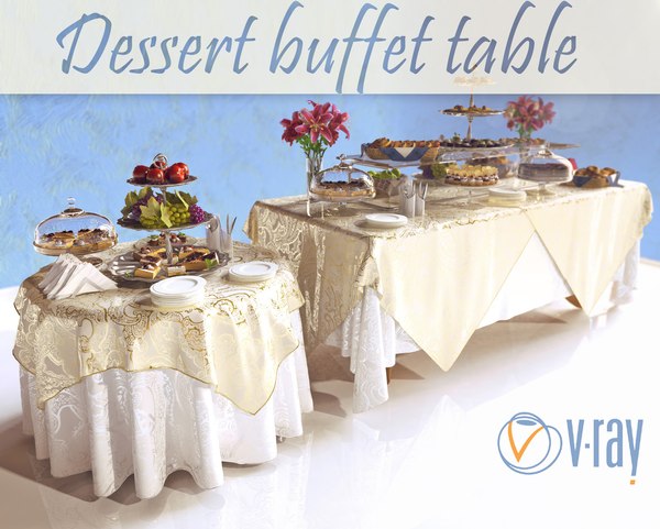 Buffet Table 3D Models for Download | TurboSquid