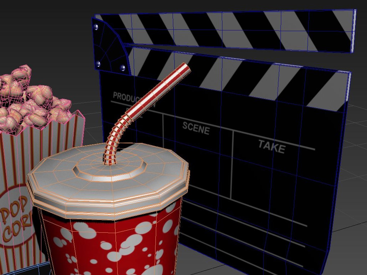 Pop Corn 3d Model