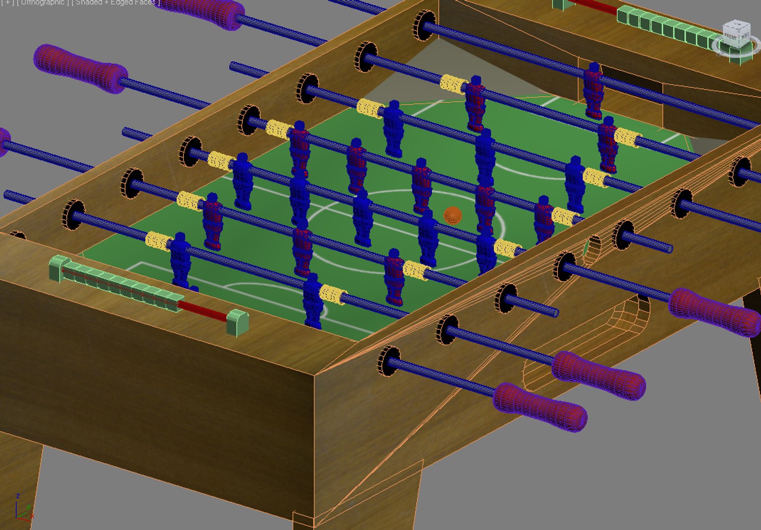 3d Model Football Table