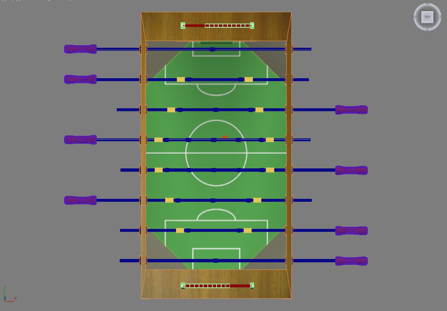 3d Model Football Table