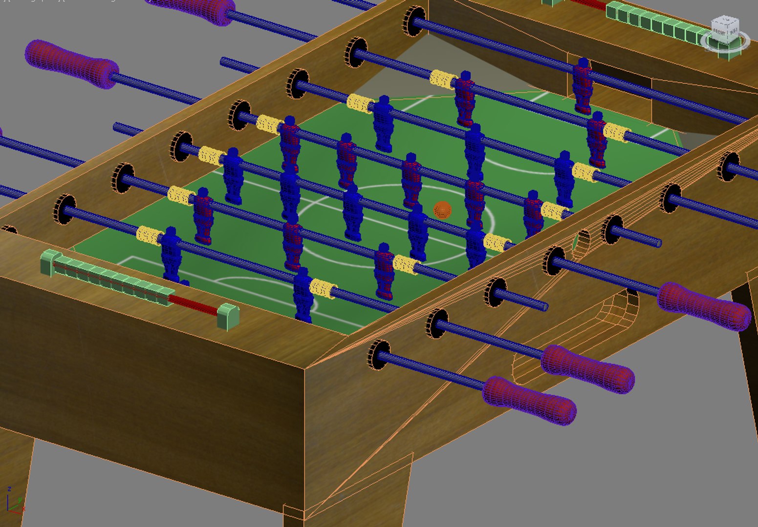 3d Model Football Table