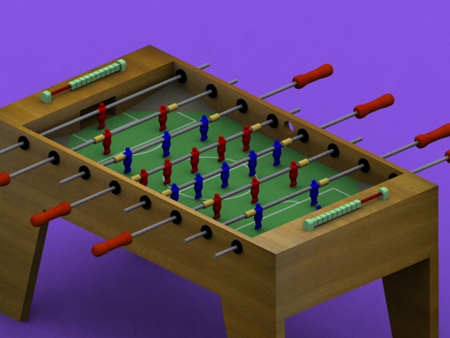 3d Model Football Table