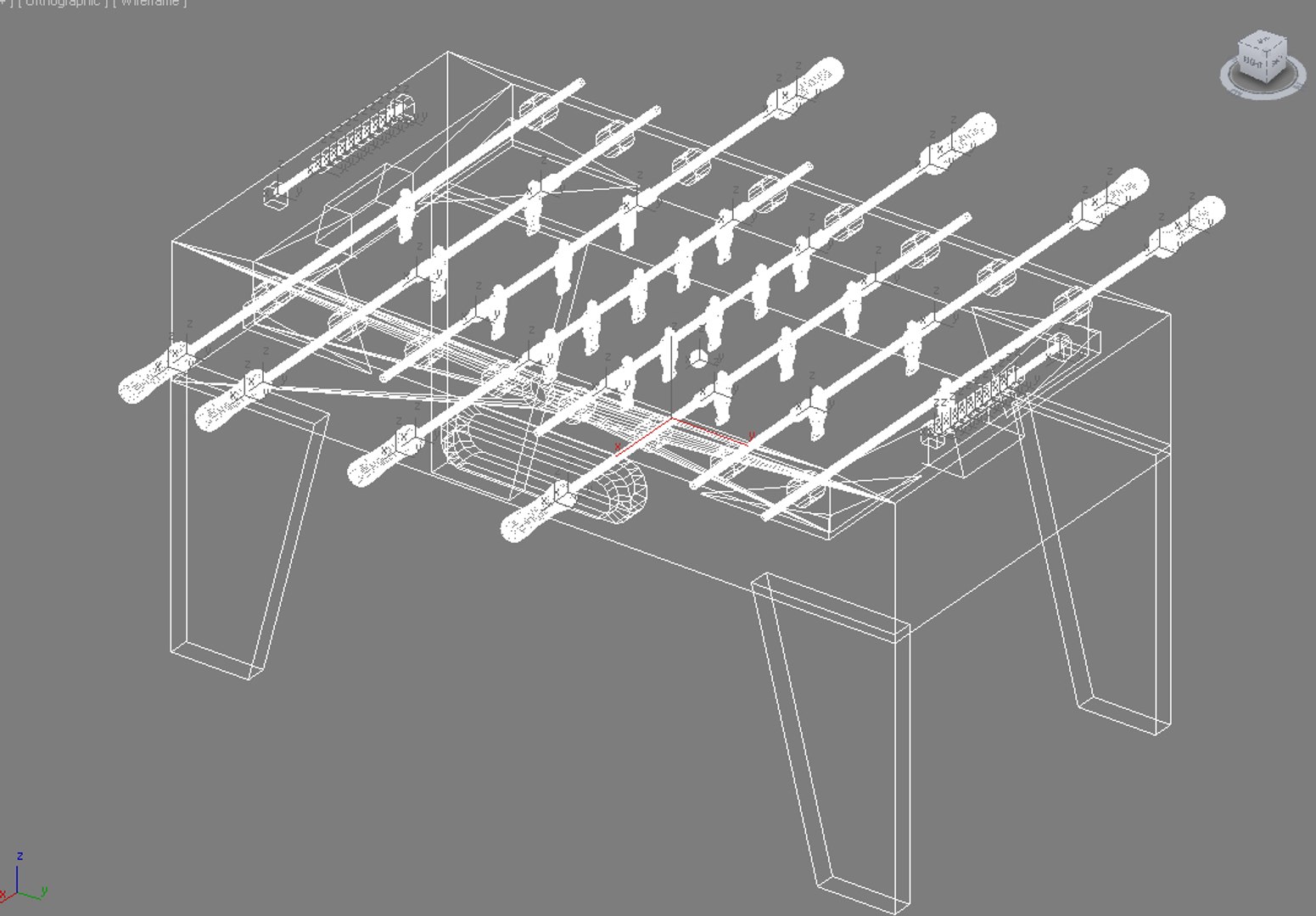 3d Model Football Table