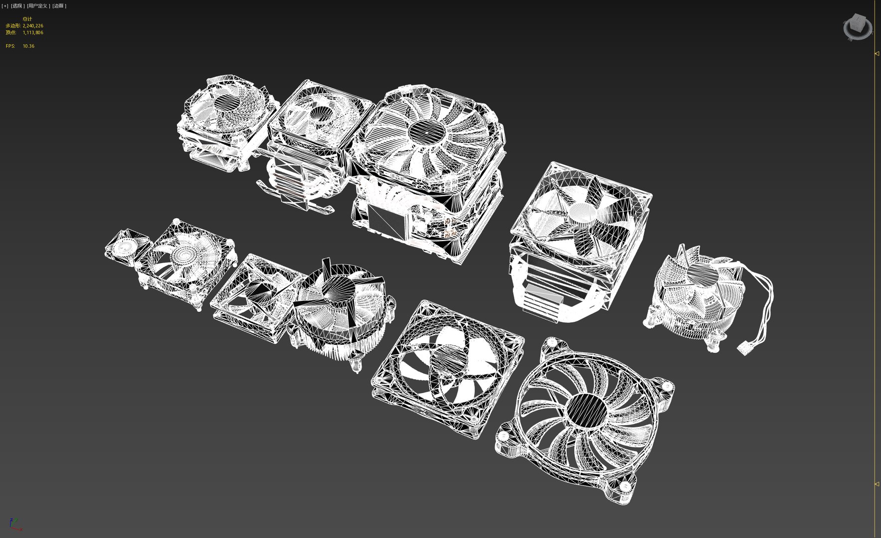 CPU Processor Cooler Fan model - TurboSquid 2138508