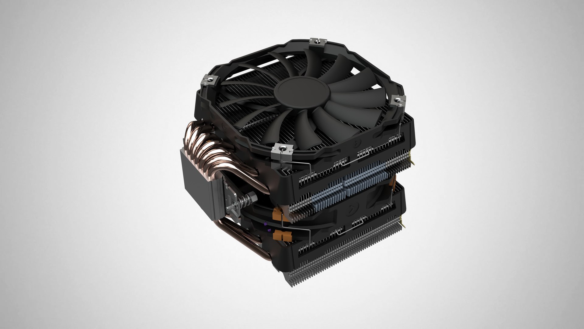 Cpu Processor Cooler Fan Model Turbosquid 2138508