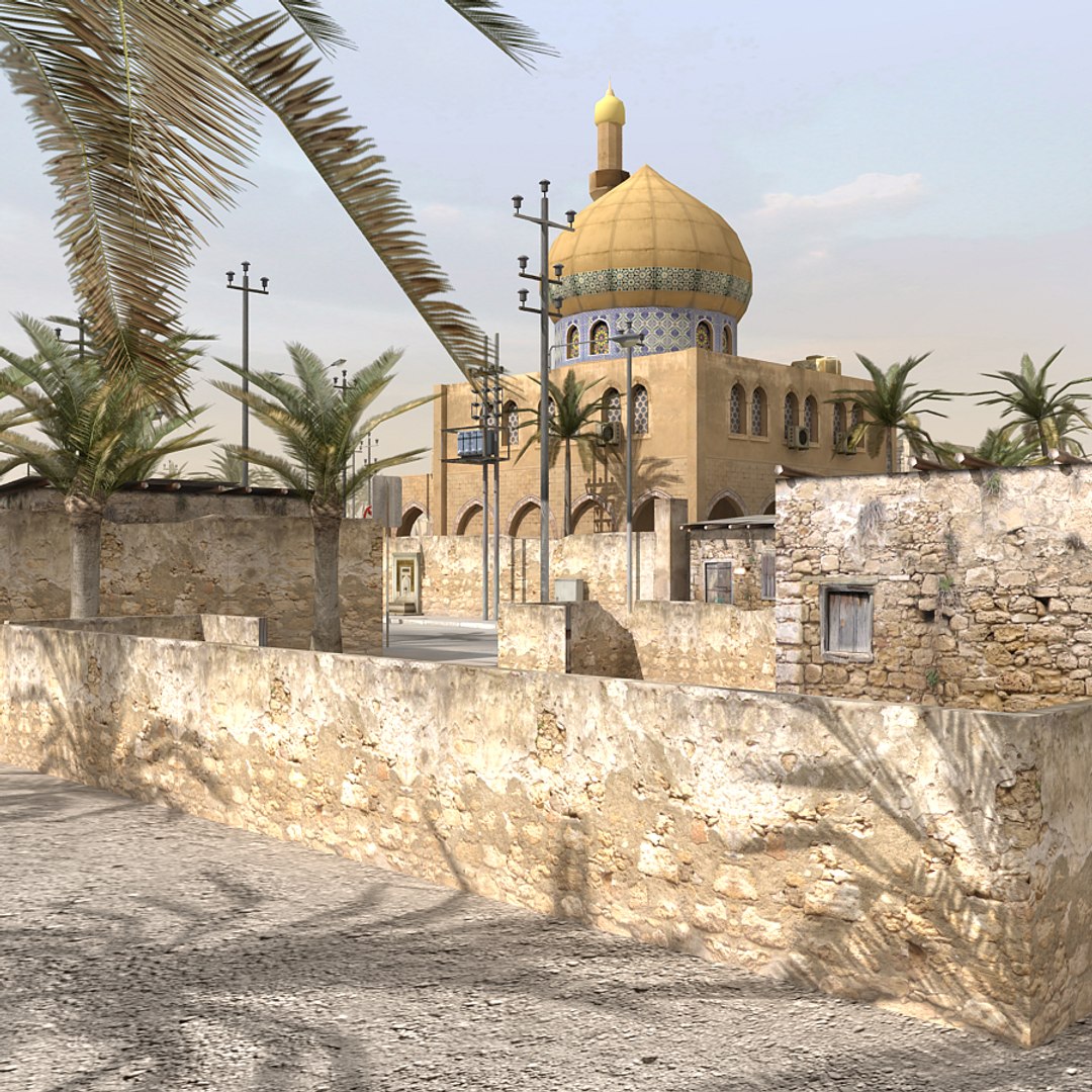 arab village houses 3d model