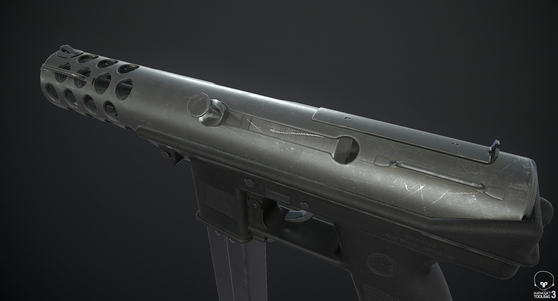 Tec-9 Pistol 3d Model