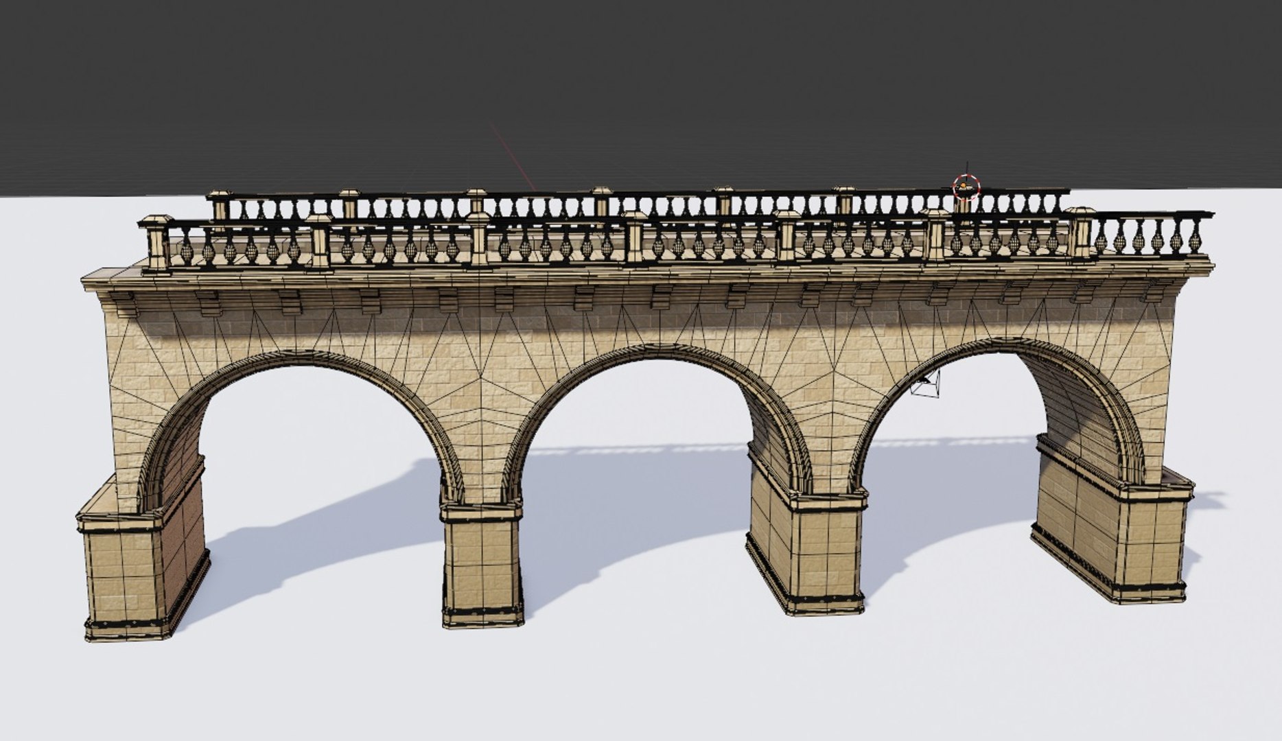 3D Arched Brick Medieval Bridge - TurboSquid 1644455