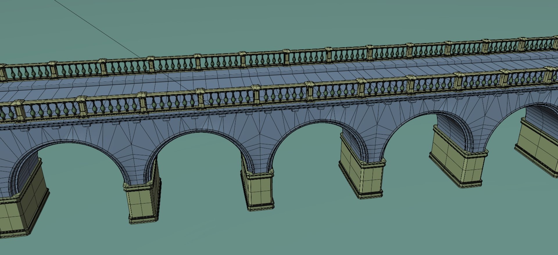 3D Arched Brick Medieval Bridge - TurboSquid 1644455