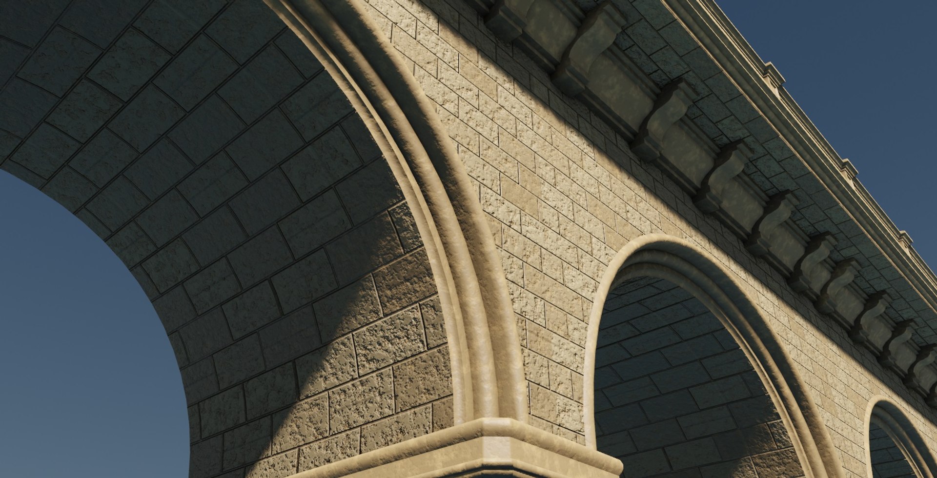 3D Arched Brick Medieval Bridge - TurboSquid 1644455