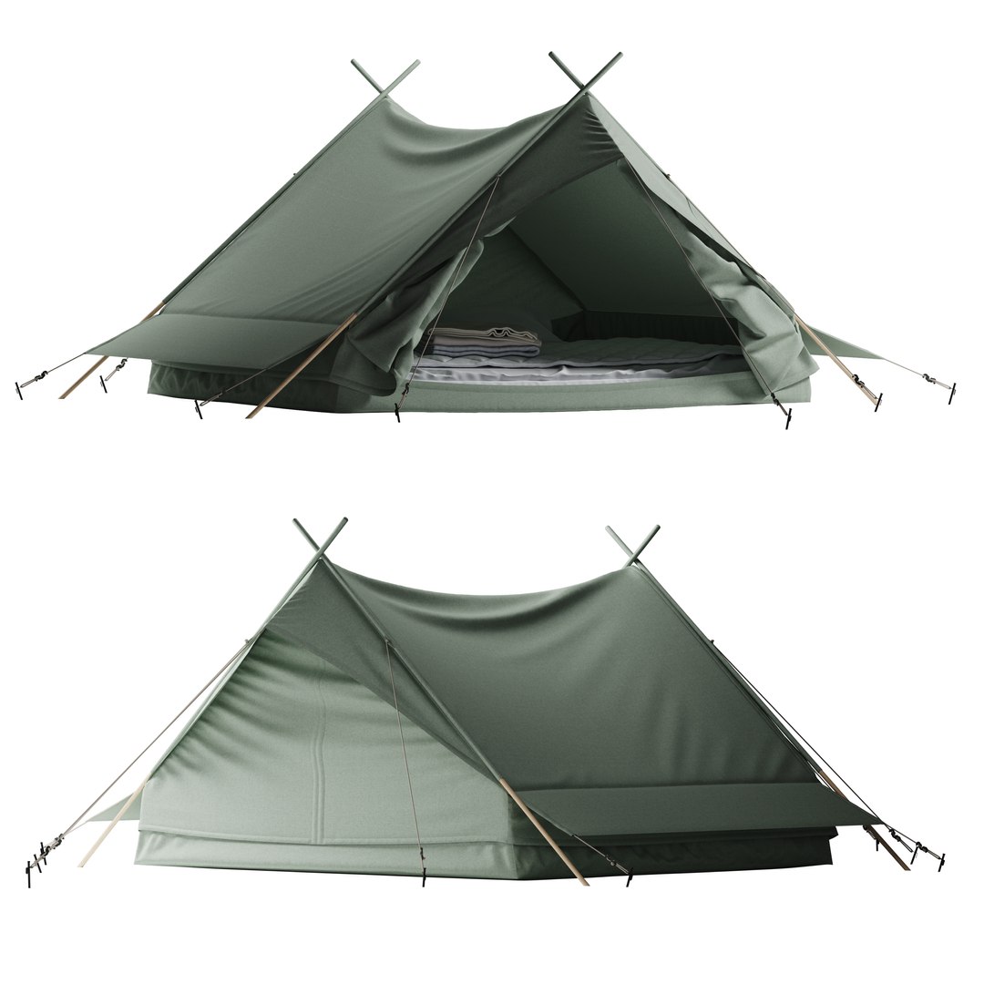 Camping Tent - Indiana 3D Model - TurboSquid 2251043