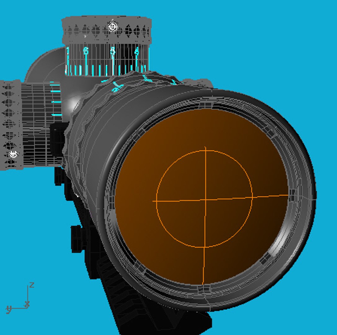 Scope Optical Sight Nightforce 3d Model