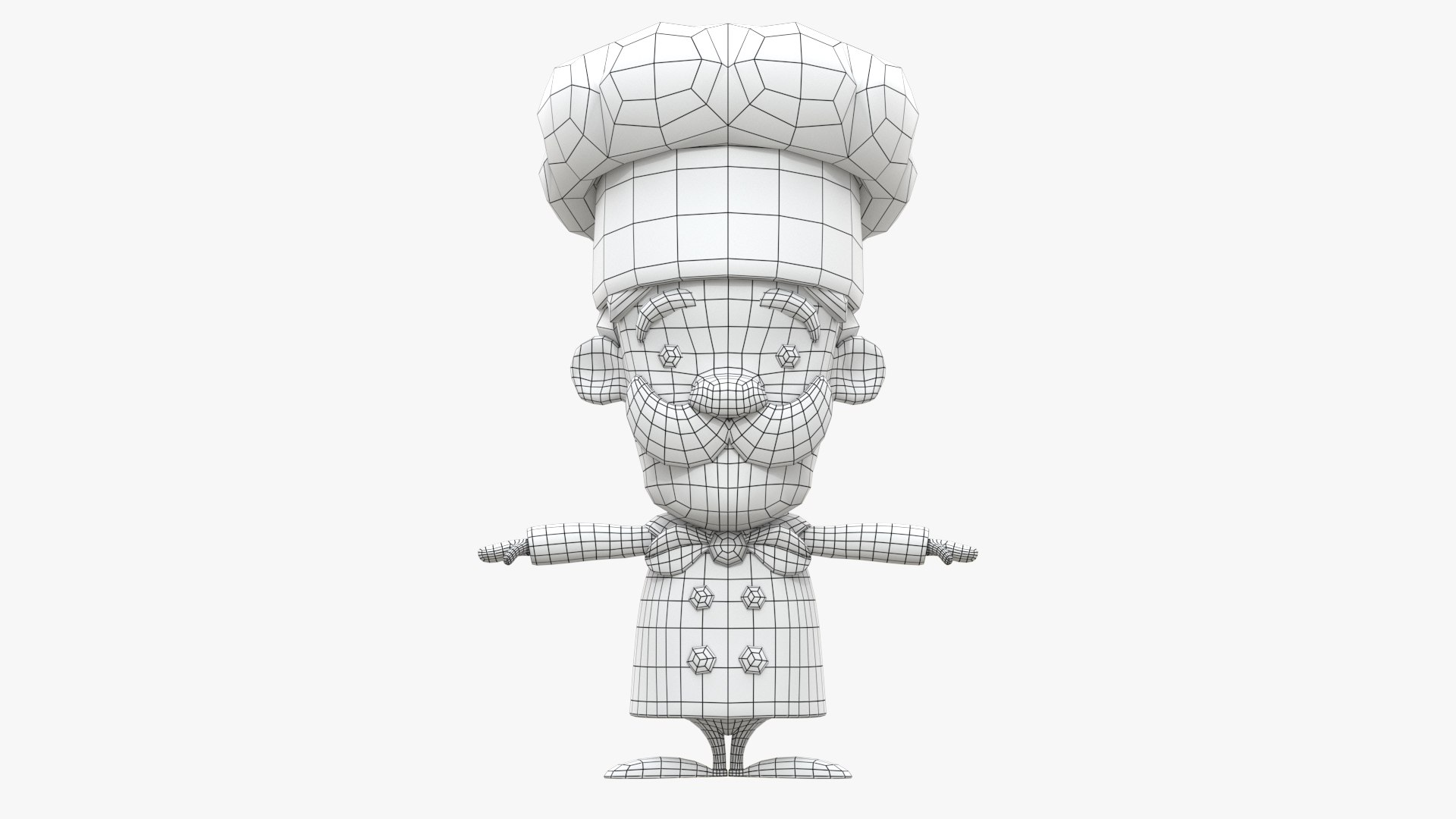 Cook Character 3D model - TurboSquid 1908531