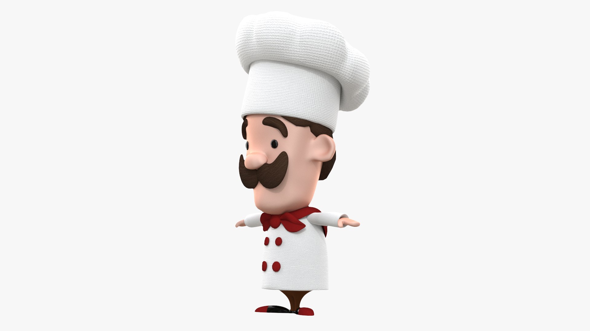 Cook Character 3D model - TurboSquid 1908531