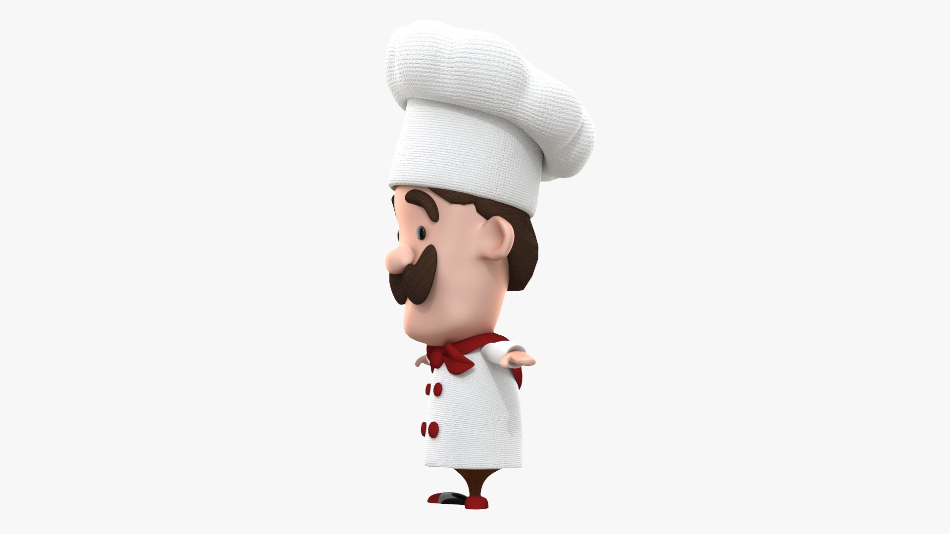 Cook Character 3D model - TurboSquid 1908531