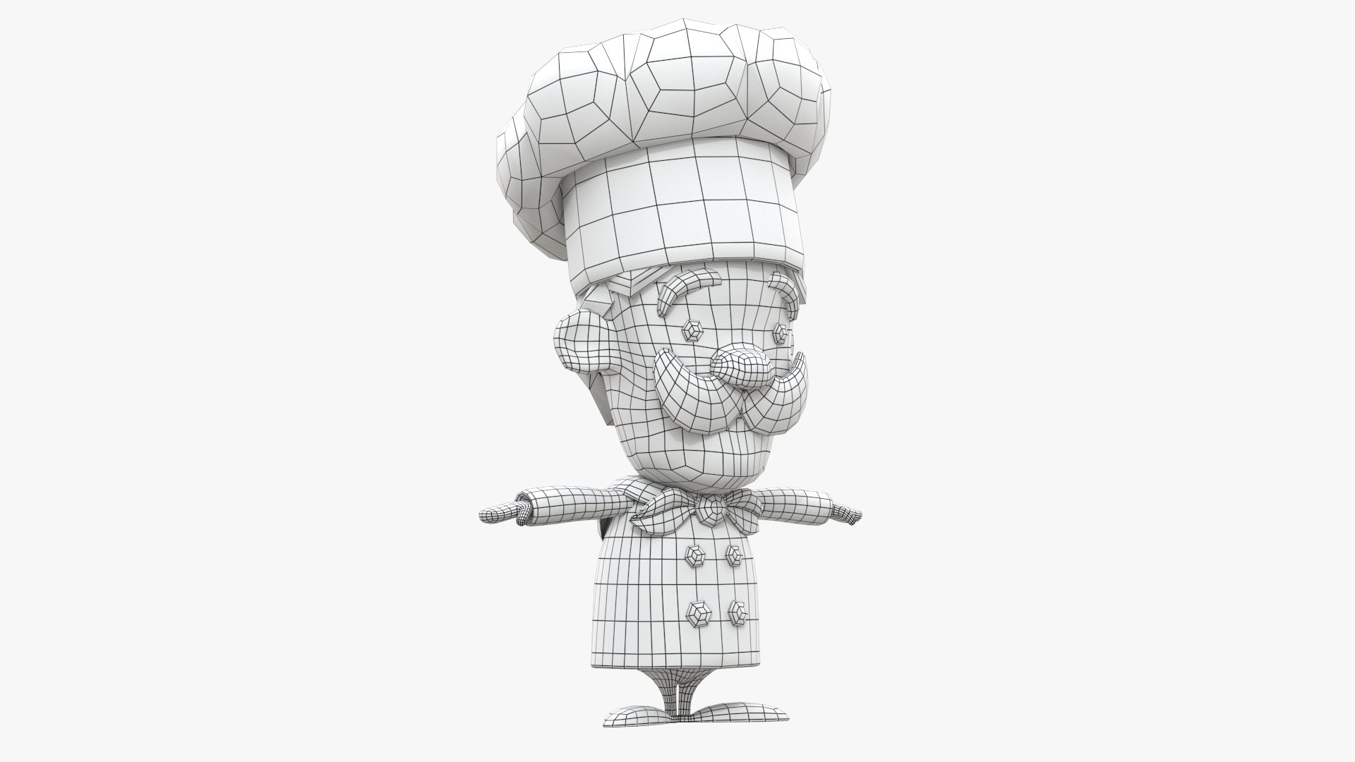Cook Character 3D model - TurboSquid 1908531