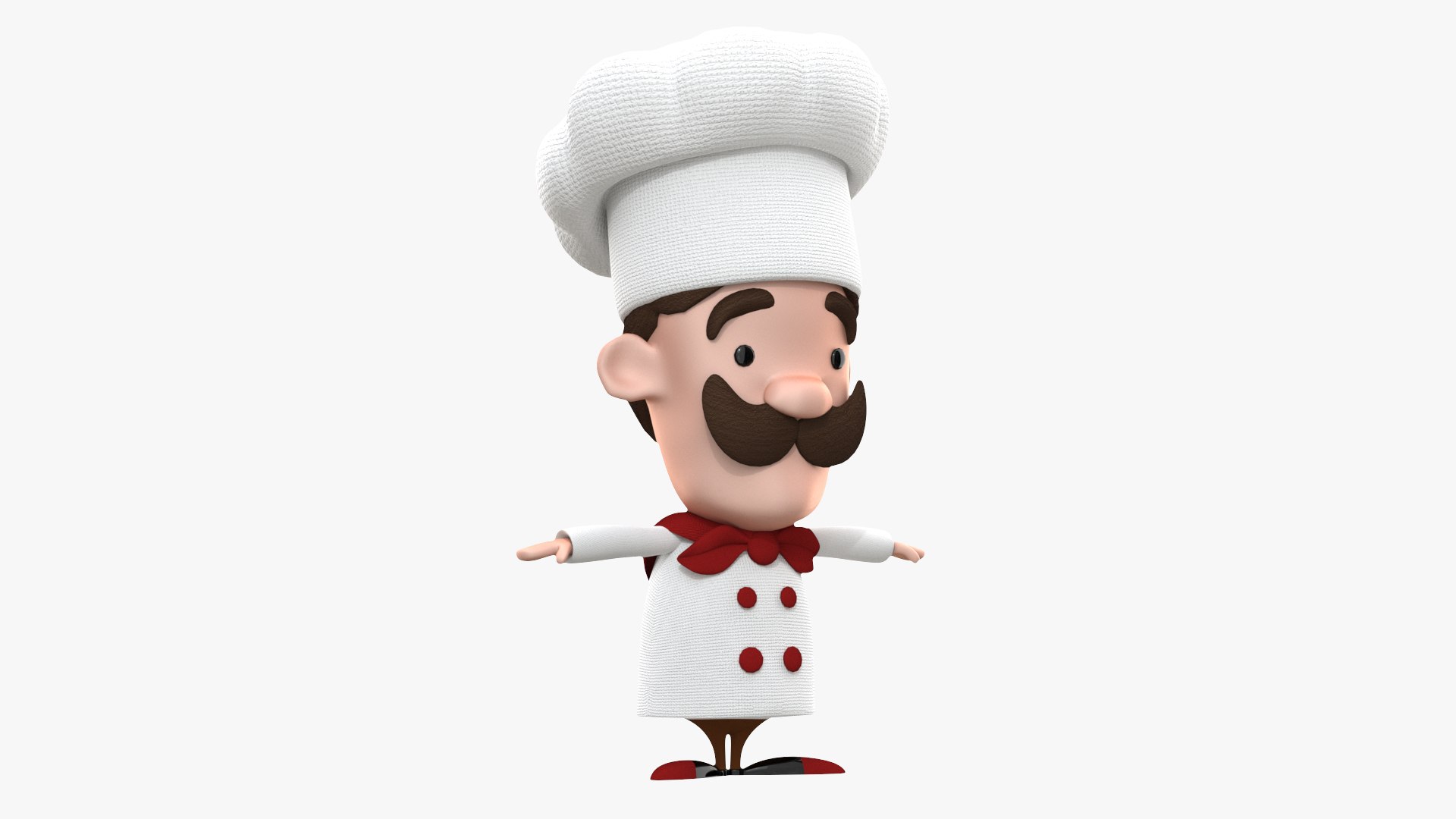 Cook Character 3D model - TurboSquid 1908531