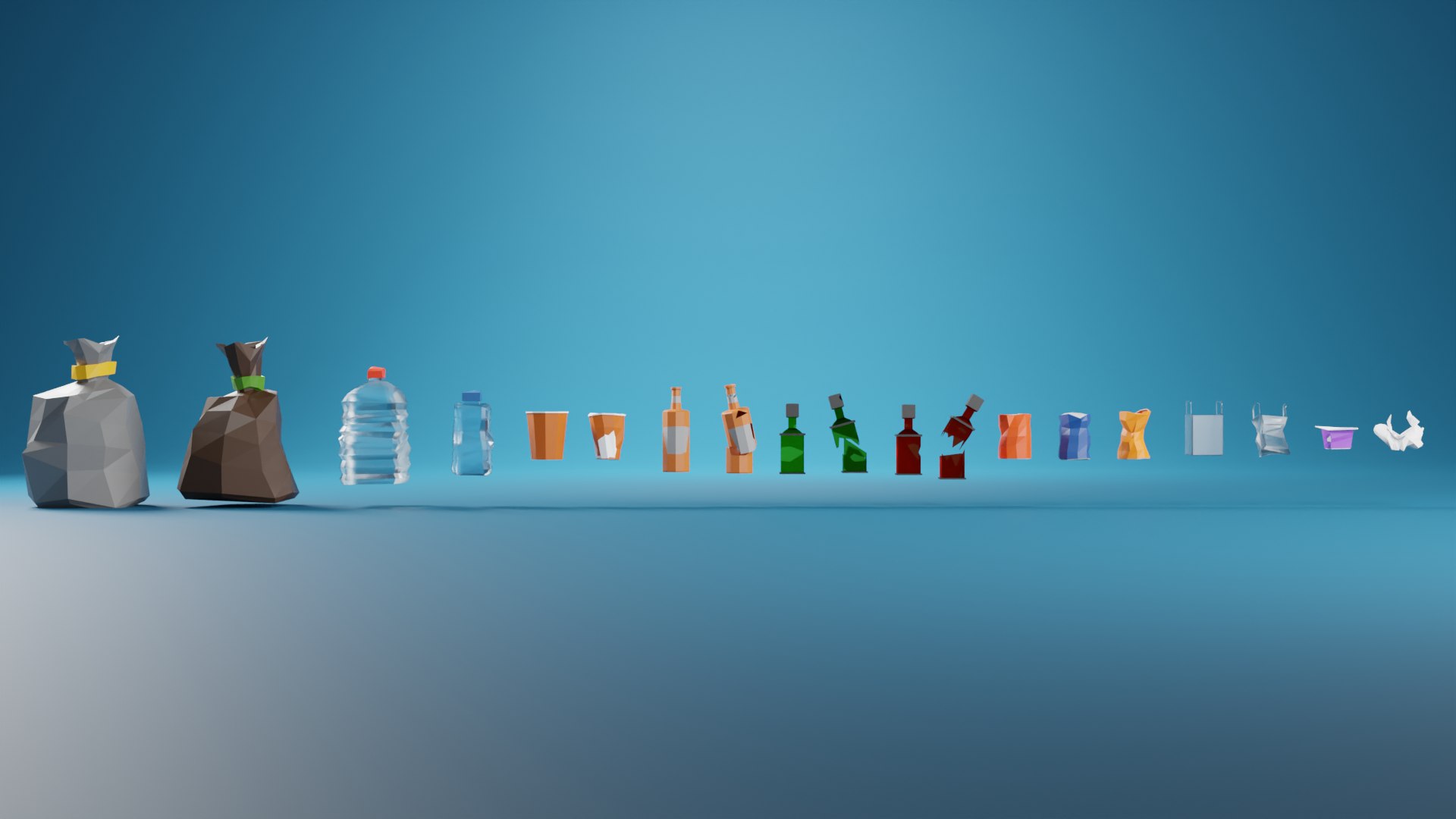 Free Trash Low Poly 3D Models 3D Model - TurboSquid 1956996