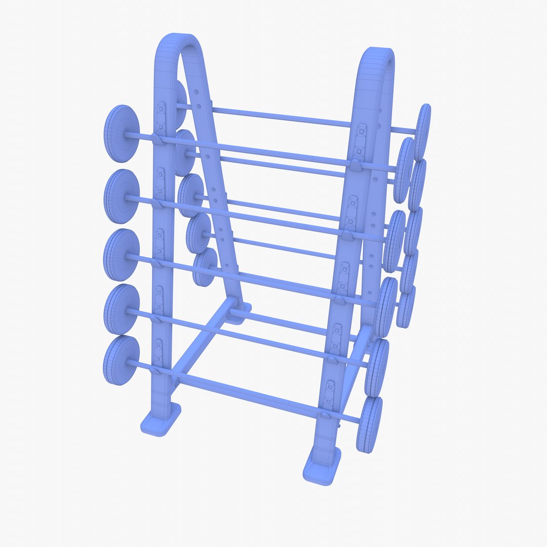 Barbell Rack Double 3D - TurboSquid 2013276